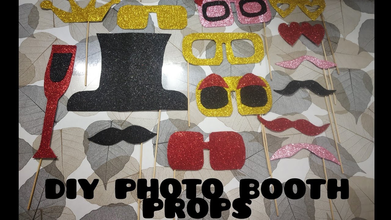 DIY photo booth props | Happy Birthday Decoration Ideas - YouTube