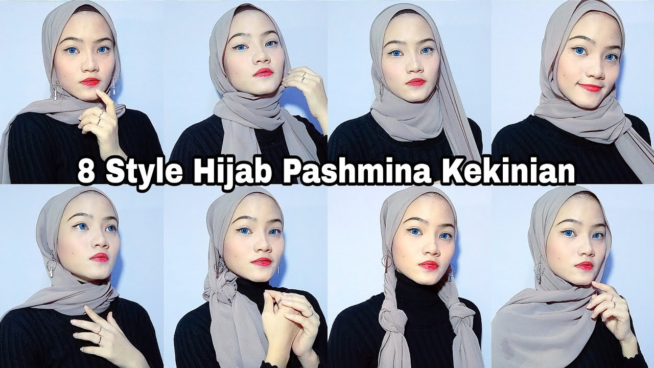 Tutorial Hijab Pashmina 2022 Ala Selebgram | Simple & Elegant | Amalia ...