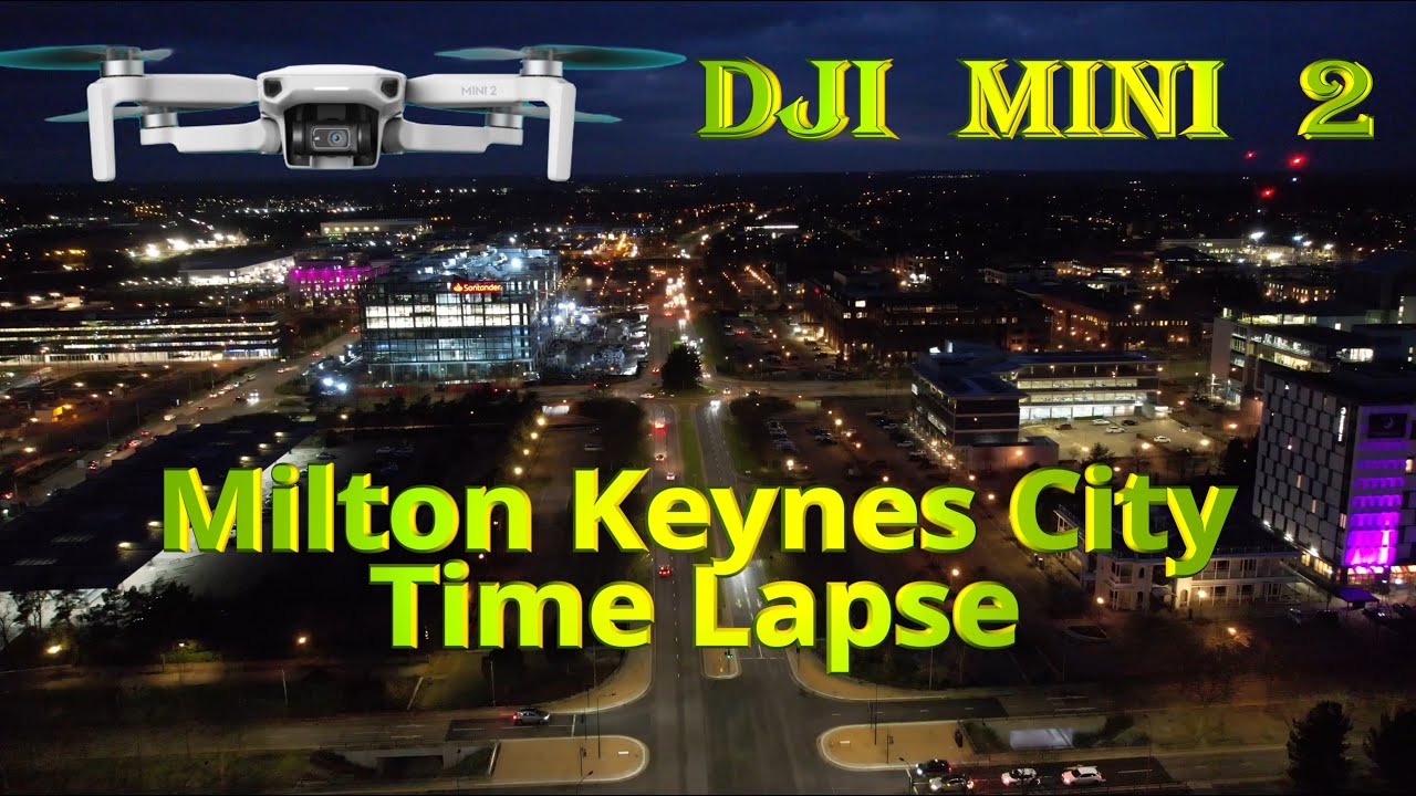 Time Lapse Footage of Milton Keynes City of England During Night DJi ...