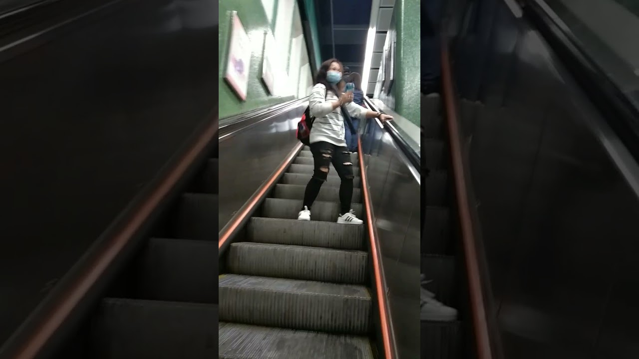 How to dance in escalator?#shortvideo - YouTube