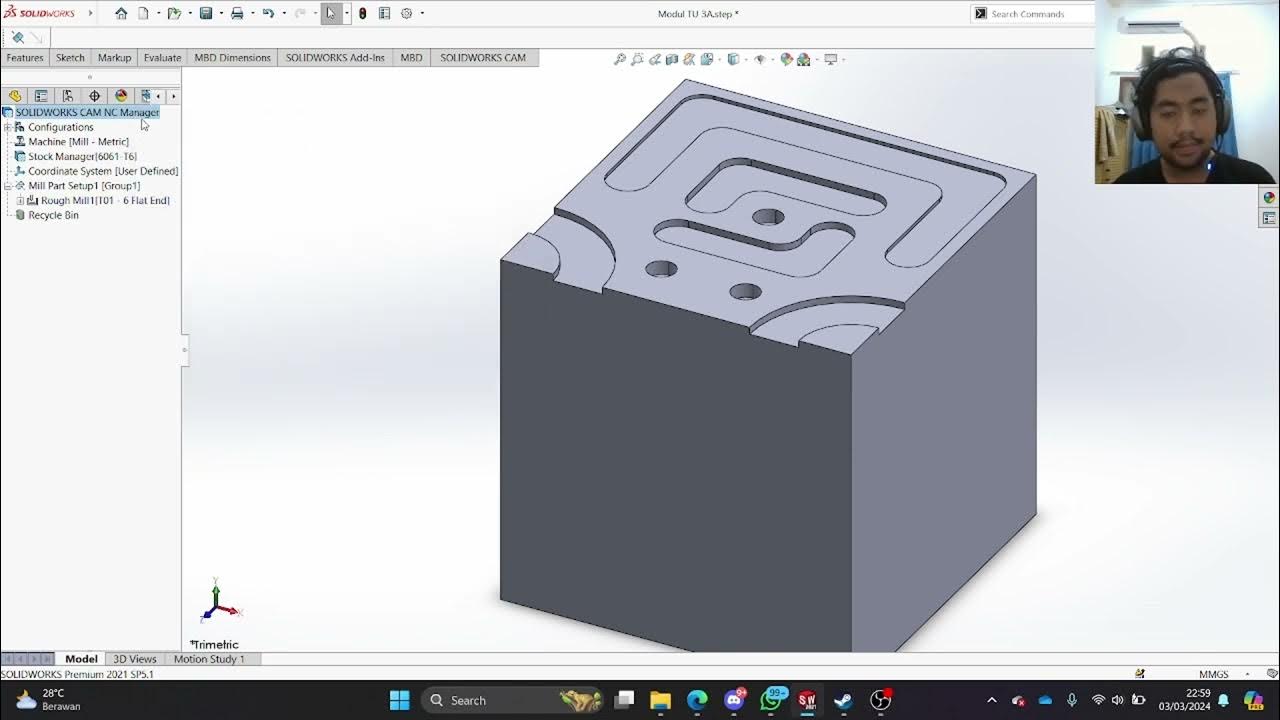 Tutorial membuat G-Code untuk mesin CNC 3A-Drilling - YouTube