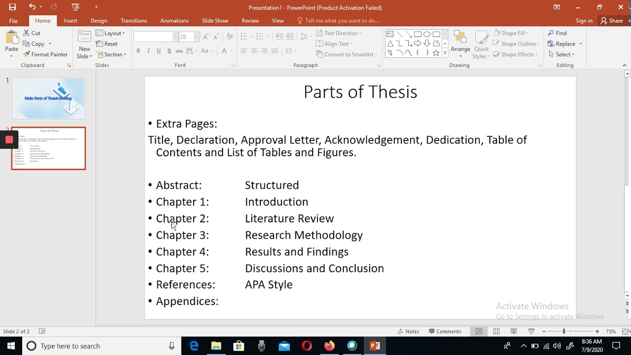 Main Parts of Thesis/Research Writing - YouTube