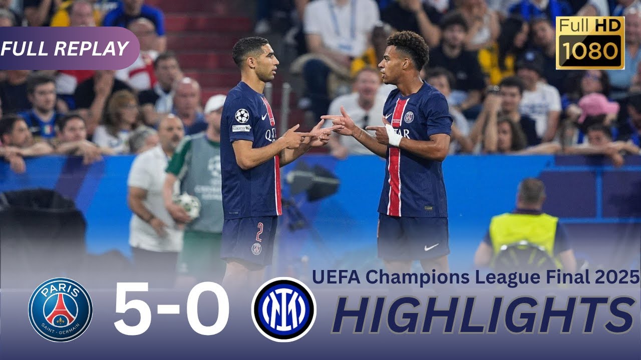 Historic Night! PSG DESTROY Inter 5-0 to Break Champions League Final ...