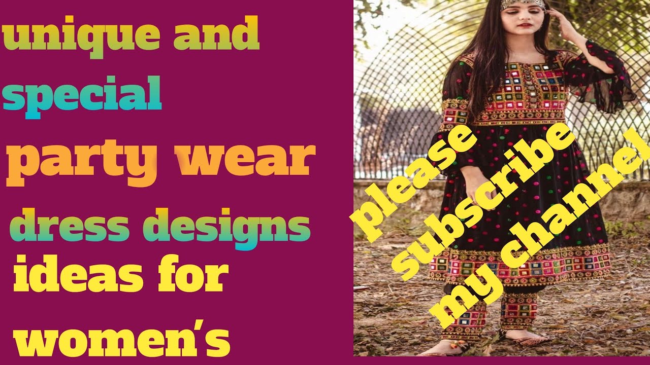 unique and special party wear dress designs ideas for women's - YouTube
