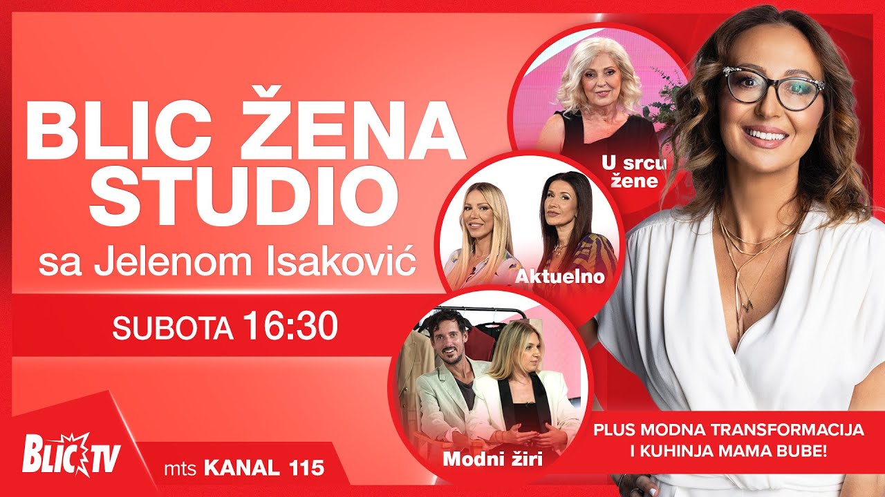 Nova sezona emisije BLIC ŽENA STUDIO - subotom od 16:30 na Blic ...
