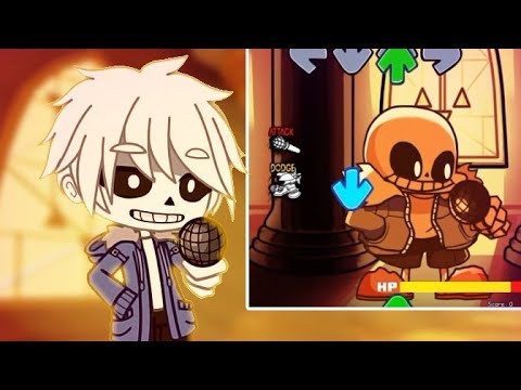 FNF Sansational but Gacha // Vs Indie Cross mod 🎤 - YouTube
