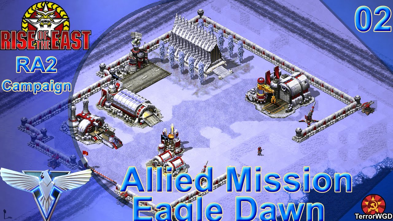 Rise Of The East v2.2.5│Red Alert 2 Campaign│Allied Mission 2│Eagle ...