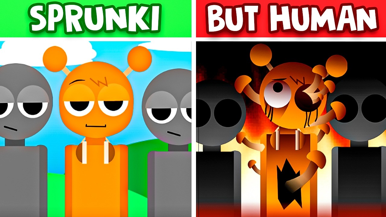 Incredibox Sprunki Reboot BUT Human | Normal & Horror Style (NEW MOD ...