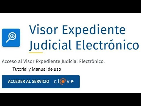 Tutorial Acceso a Horus 5 para visualizar el Expediente Judicial Electrónico Profesionales - YouTube