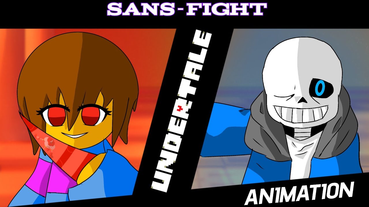 UNDERTALE ANIMATION: SANS-FIGHT [frisk/chara vs sans] | flipaclip - YouTube