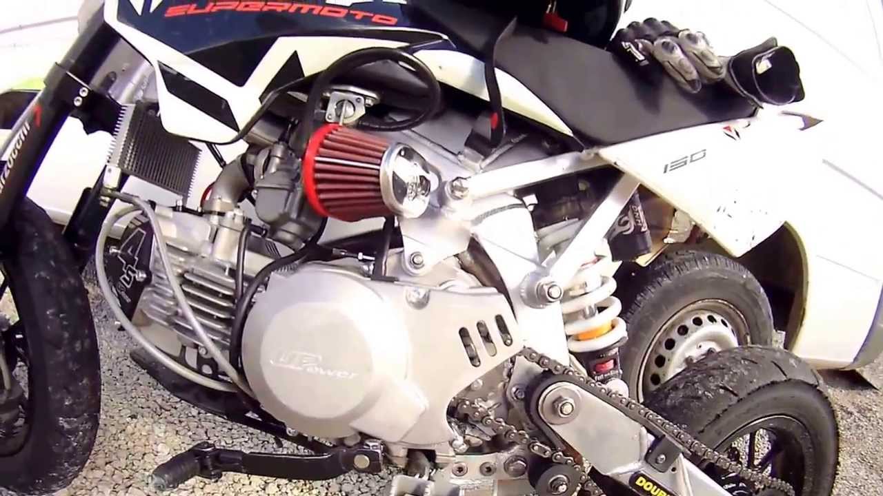 YCF 150 supermotard: saison 2013 - YouTube