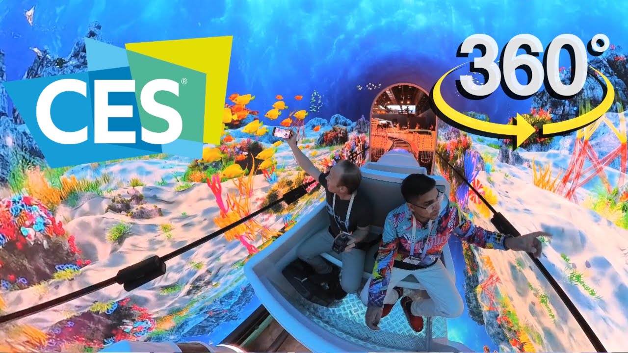 Hydrogen Train Ride at CES! - 360° Video! - (SK Wonderland 3D VR ...