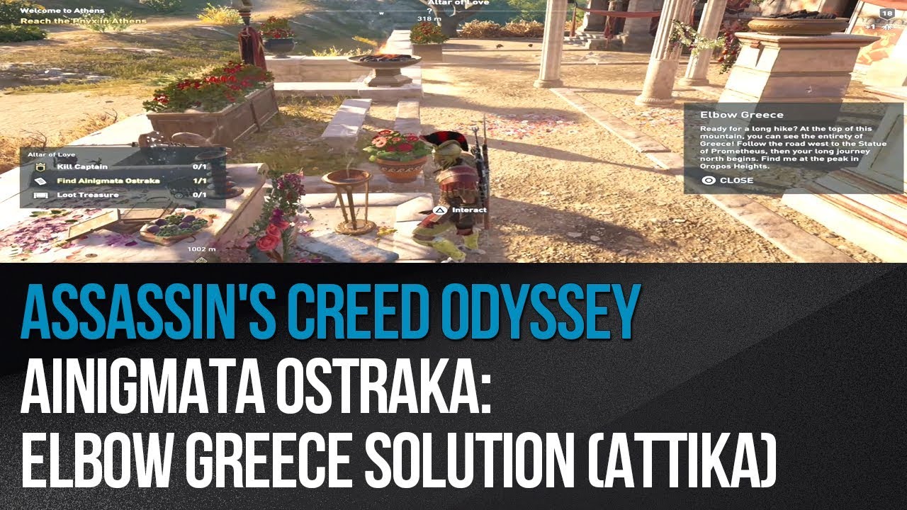 Assassin's Creed Odyssey - Ainigmata Ostraka: Elbow Greece solution ...