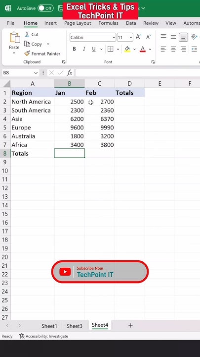 Simple excel tricks, learn excel in short #shortvideo #exceltech #exceltips #techpoinit - YouTube