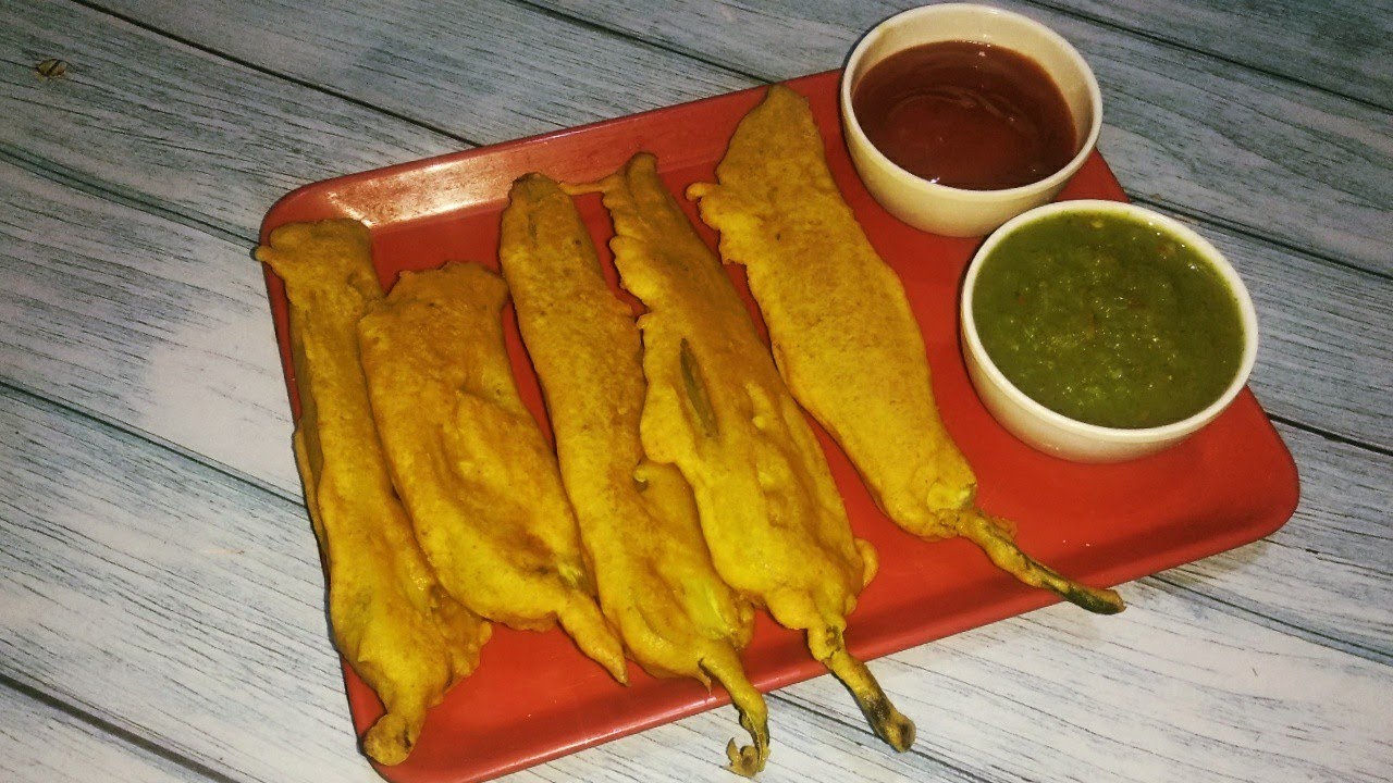 ଲଙ୍କା ଚପ୍ l Shimla Mirchi Pakoda Recipe l Crispy Chili Pakora l ...