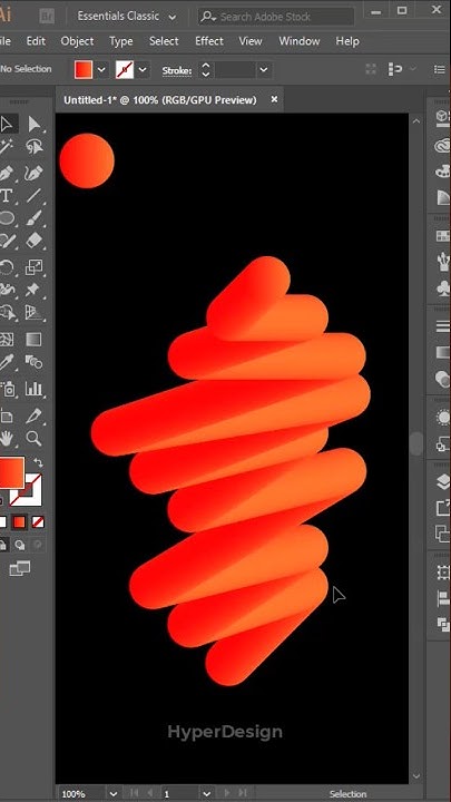 How To Create Zig Zag Line Art In Illustrator #shorts #tutorial - YouTube