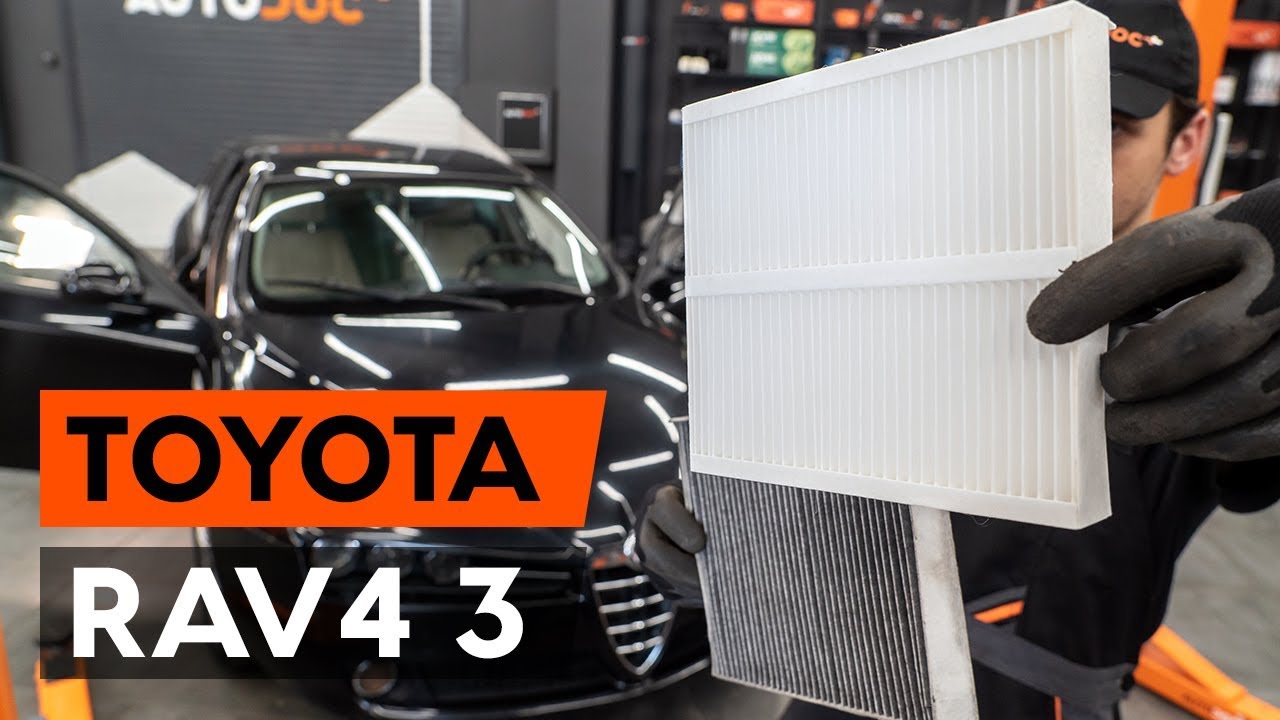 Hvordan bytte pollenfilter / kupefilter der på TOYOTA RAV 4 3 (XA30 ...