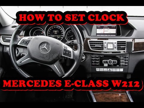 HOW TO set clock / time on MERCEDES E-CLASS W212 (2009-2014) - YouTube