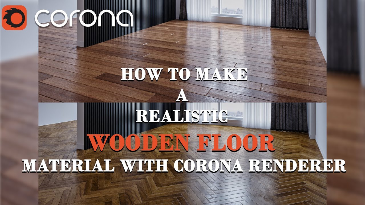 3ds Max Corona material tutorial How to make a realistic wooden floor ...
