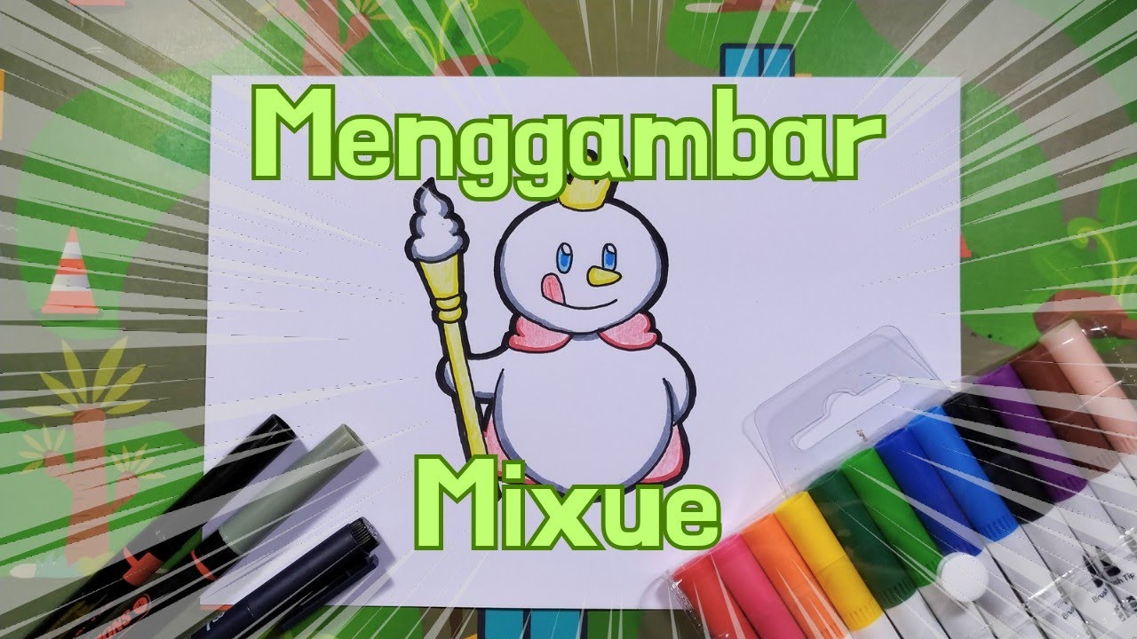 Menggambar Logo Mixue, Gambar Mixue, How to Draw Mixue, Drawing Mixue ...
