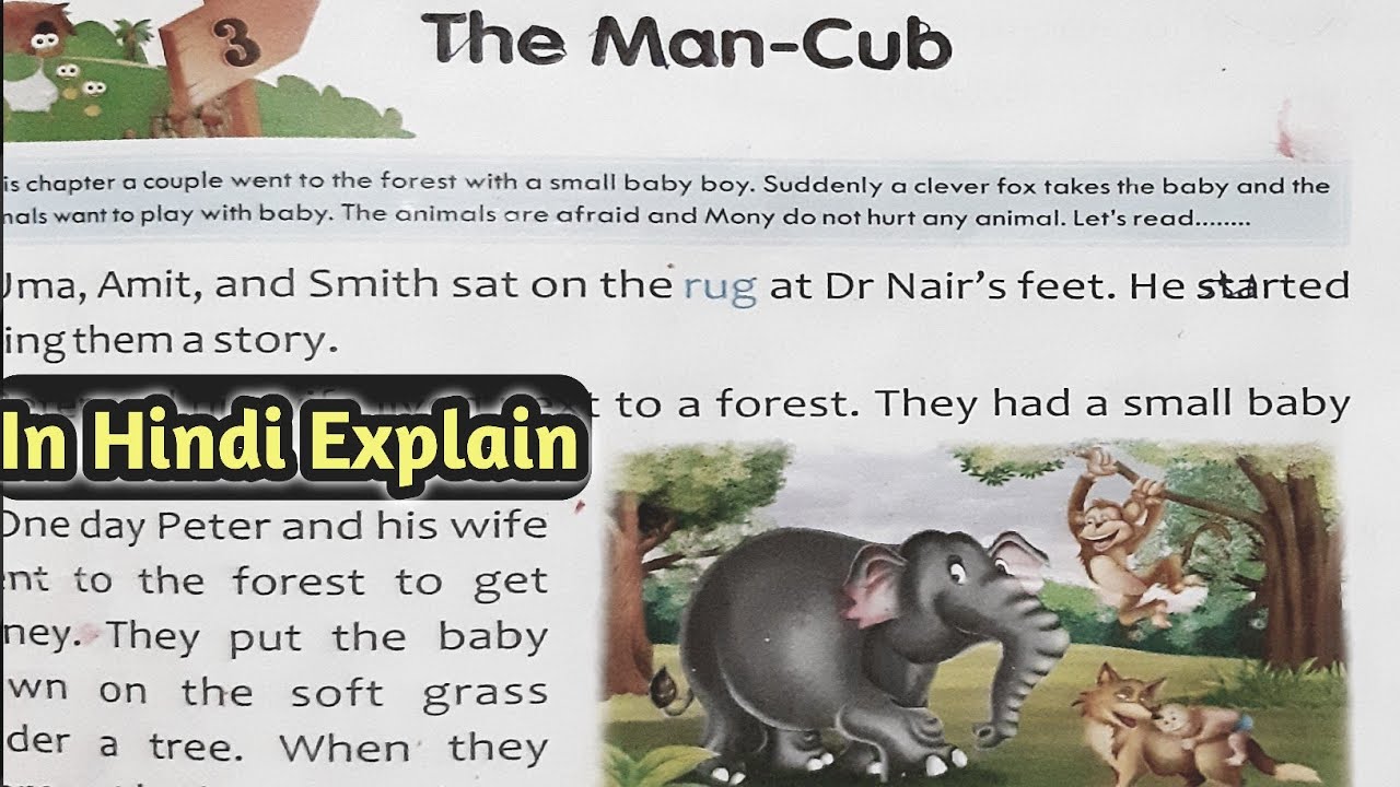 The Man Cub English Story Explain In Hindi| English Book Reading Story ...