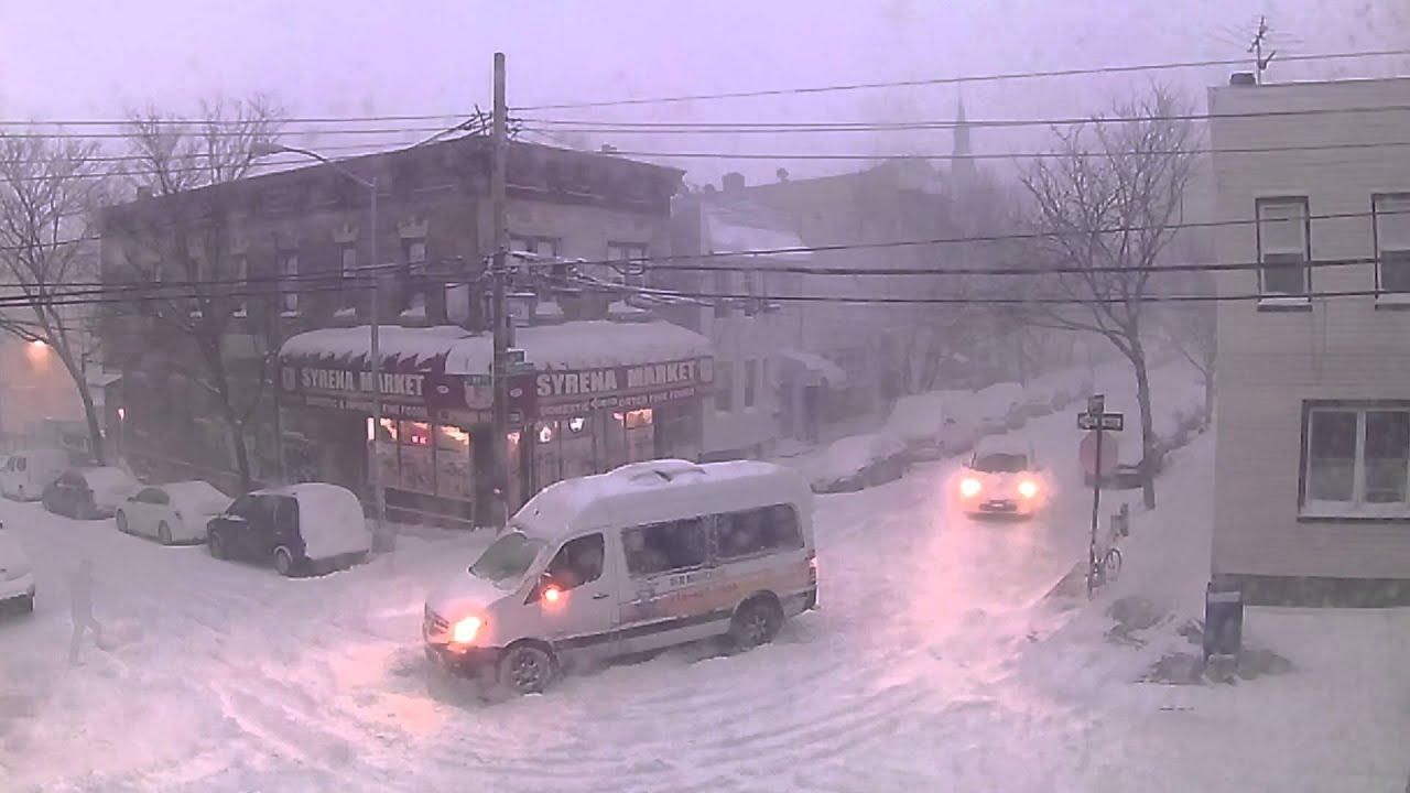 New York Maspeth snowstorm 2016 - YouTube