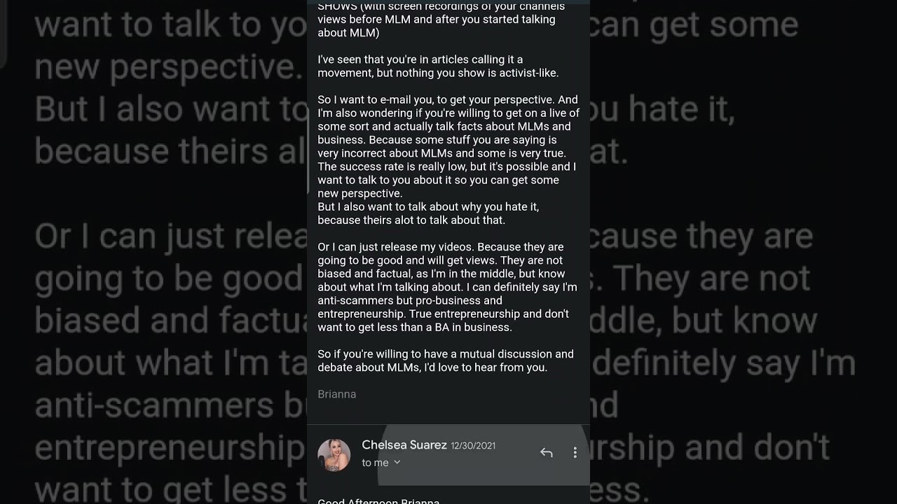 the email that made @CC Suarez remove ACTIVIST from her bio #antimlm # ...