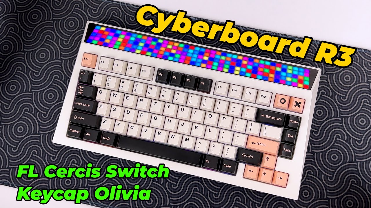 Đánh giá Cyberboard R3 Cloud White: LED Matrix độc nhất thế giới phím ...