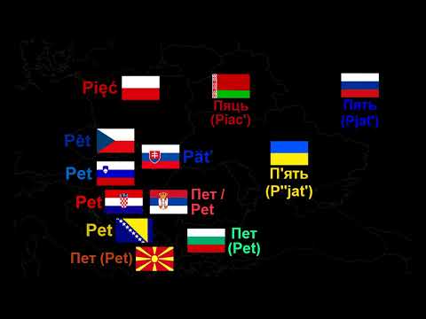 Numbers 1-10 in Slavic Languages / Slavic Languages comparison - YouTube