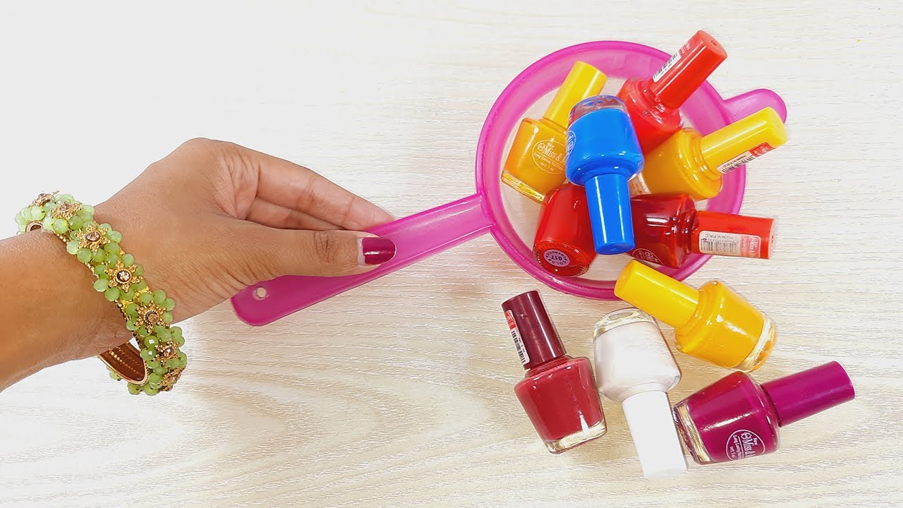 Best out of waste Nail polish craft idea | DIY arts and crafts | Best ...