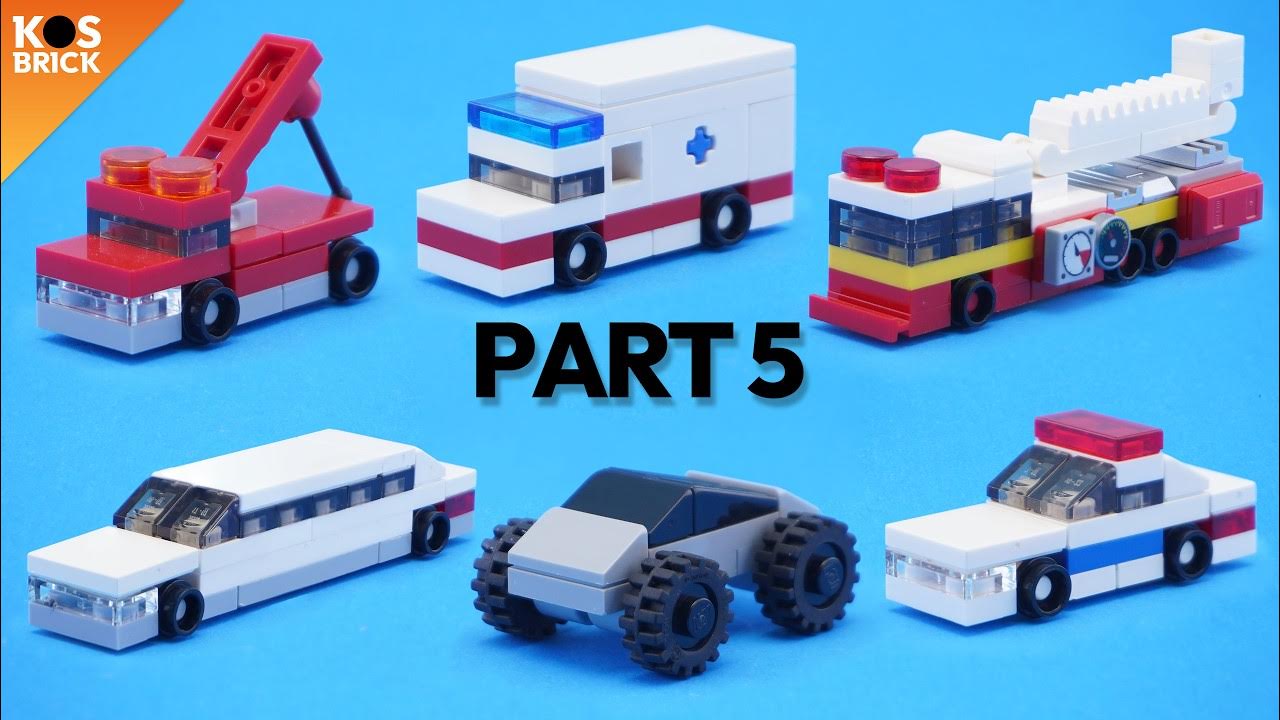 Lego Mini Vehicles City Cars Part 5 Tutorial Youtube