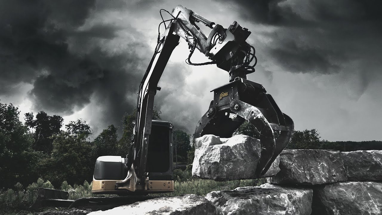 AMI Attachments - Rotating Utility Grapple - YouTube