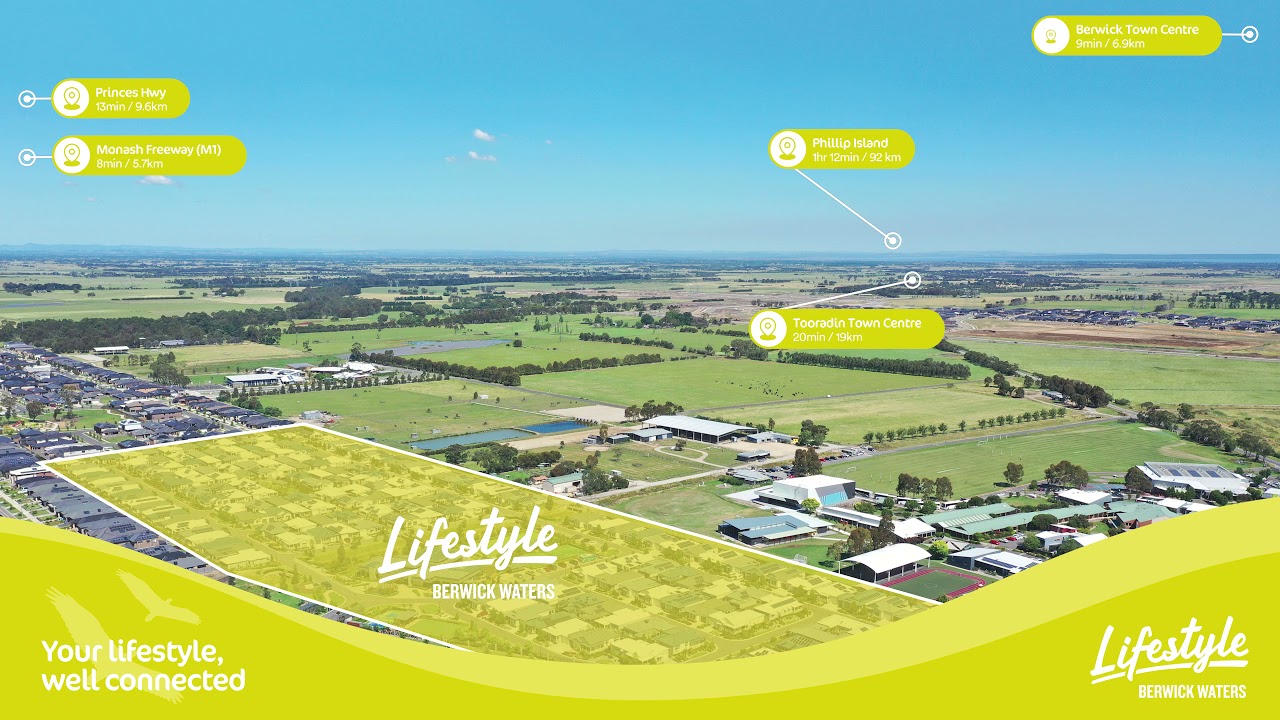 Lifestyle Berwick Waters: A lifestyle, well connected - YouTube