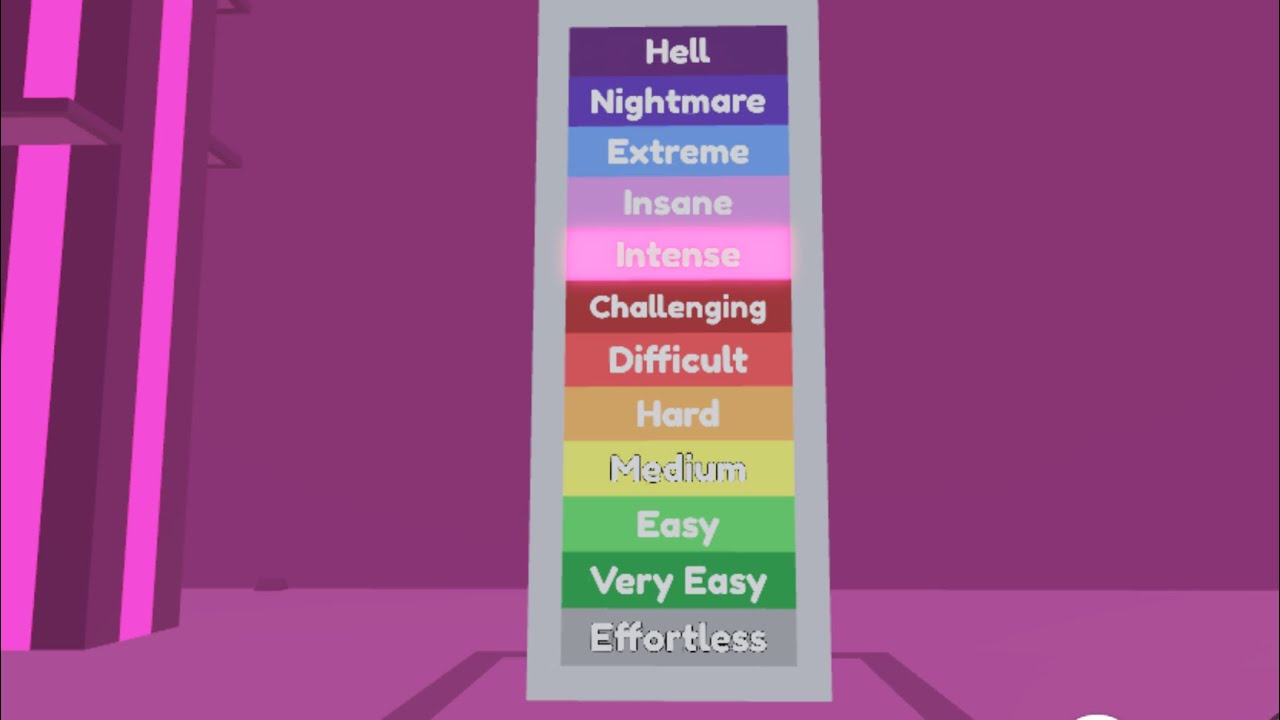 Masters Tower Difficulty Chart Obby - Intense - YouTube