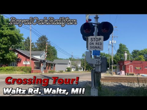 Waltz Rd, Waltz, MI. Crossing Tour of the CSX line! (Saginaw Sub) - YouTube