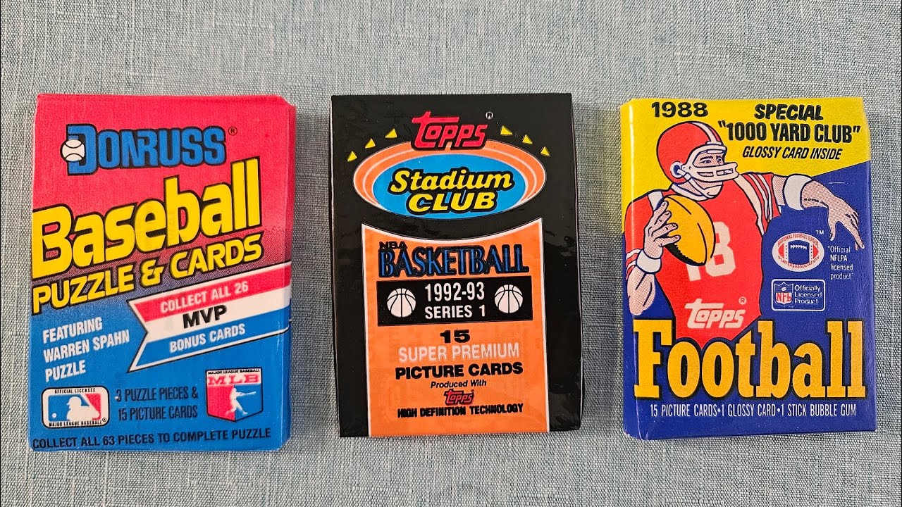 🔥Ripping 3 Vintage Sports Card Packs!⚾️🏀🏈Nice MJ Hit! Cool 2 Card ...