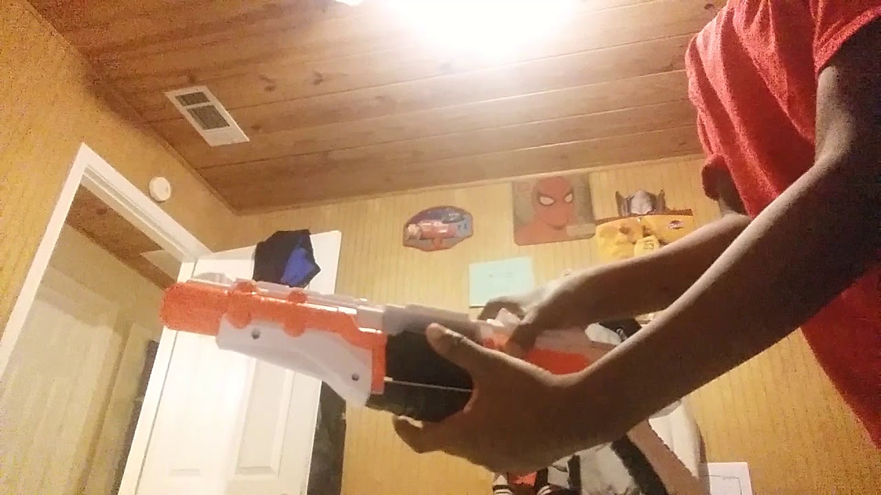 Knock down cups NERF challenge - YouTube