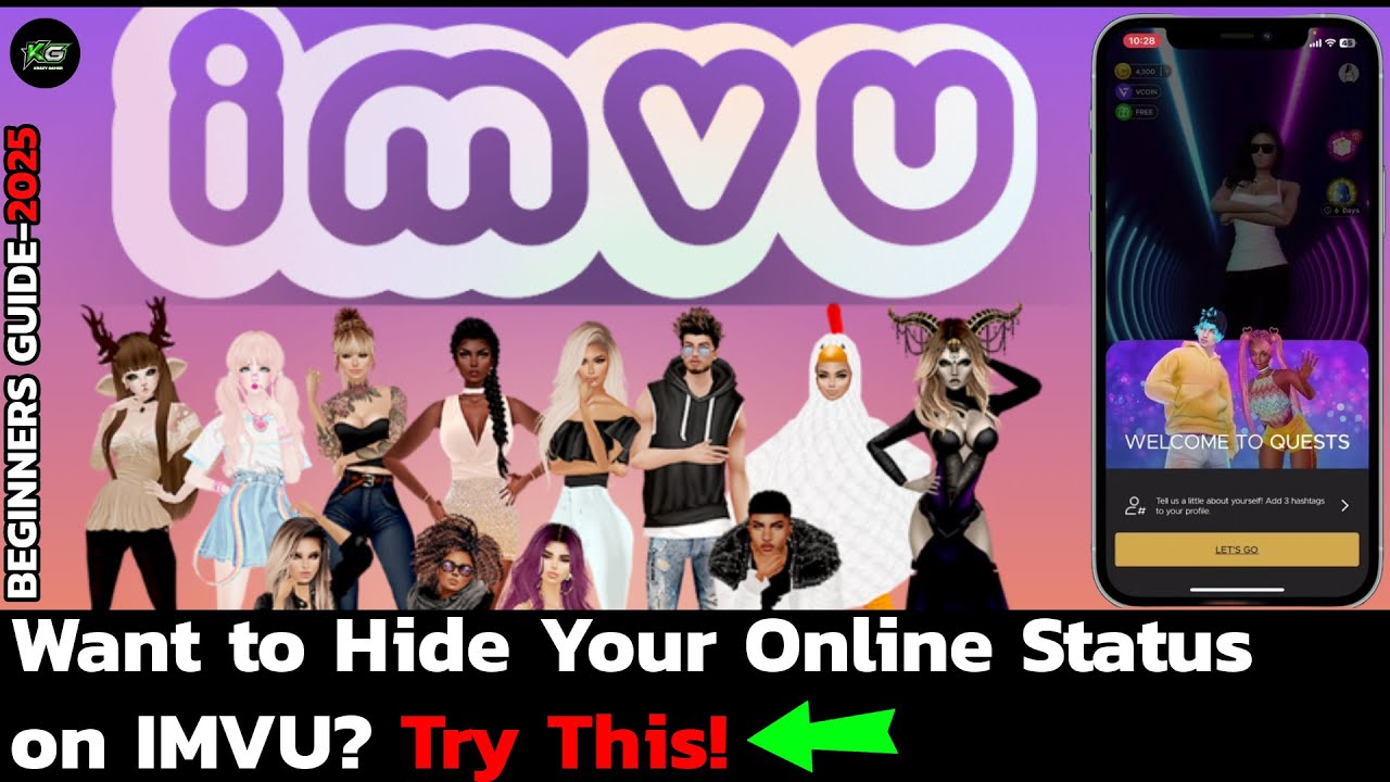 How to Appear Offline on IMVU? Hide Your Online Status on IMVU - YouTube