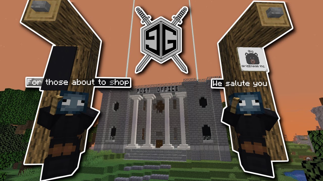 Minecraft Post Office and Shops Tour - YouTube