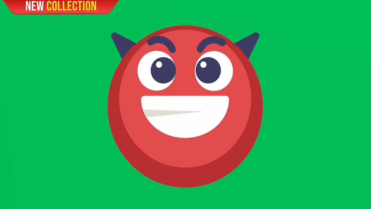 Green Screen Devil Animated Emoticons | 4K | Global Kreators - YouTube