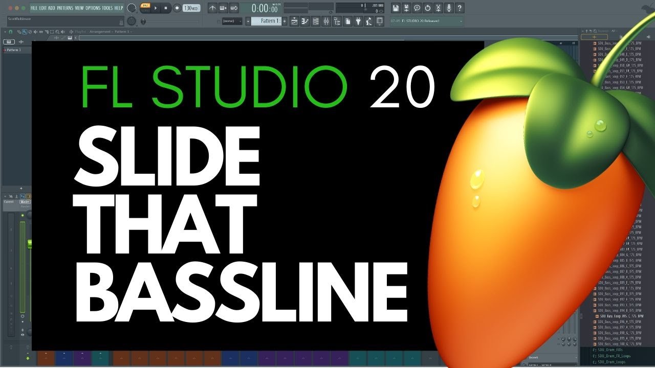 how to make bass slide in fl studio tutorial - YouTube