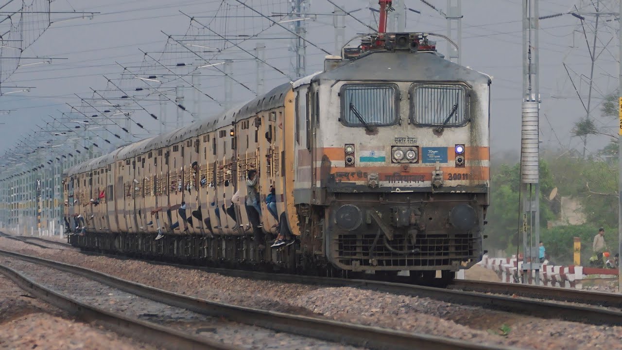 Demu 168065 ICF local gangapur lalsot dausa & WAP 7 okha dehradun ...