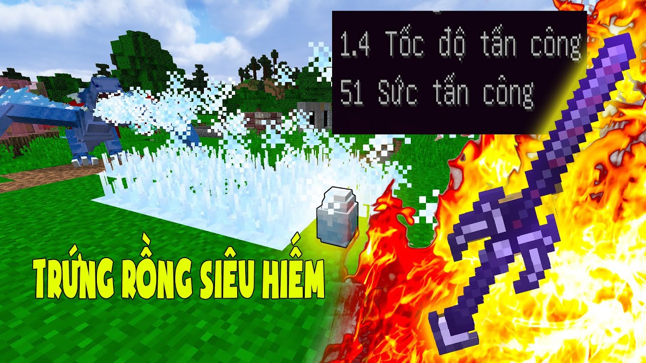MINECRAFT KỴ SĨ RỒNG TẬP 31 | CHẾ TẠO THANH HỎA LONG THẦN KIẾM VÀ TÌM ...