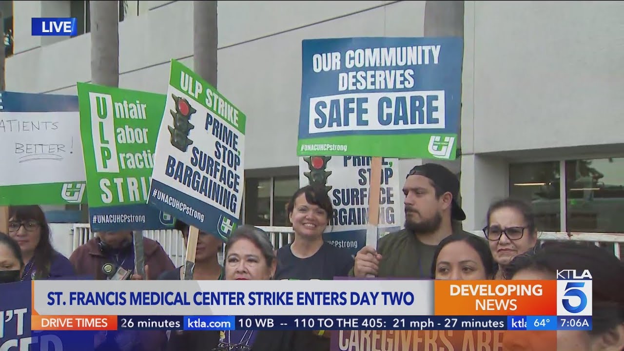 St. Francis workers' strike to be joined by allies, mariachi band - YouTube