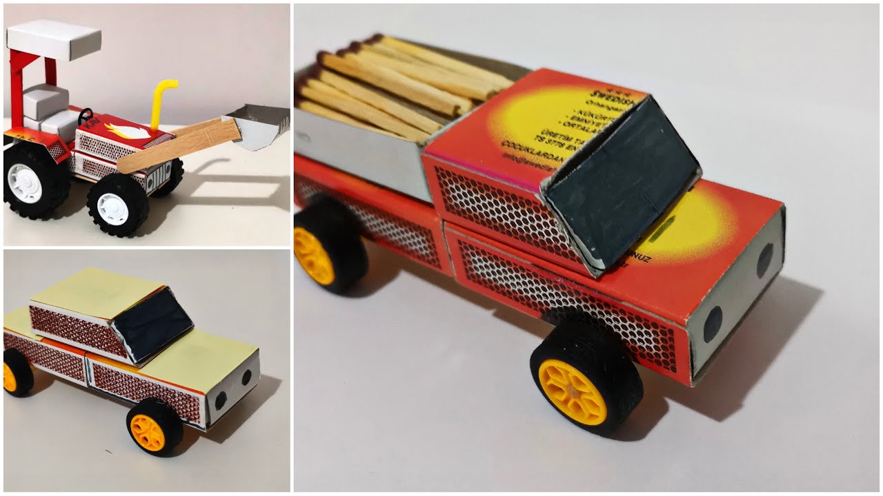 Top 3 Amazing Things - How to Make Matchbox Car at Home - DIY Matchbox ...