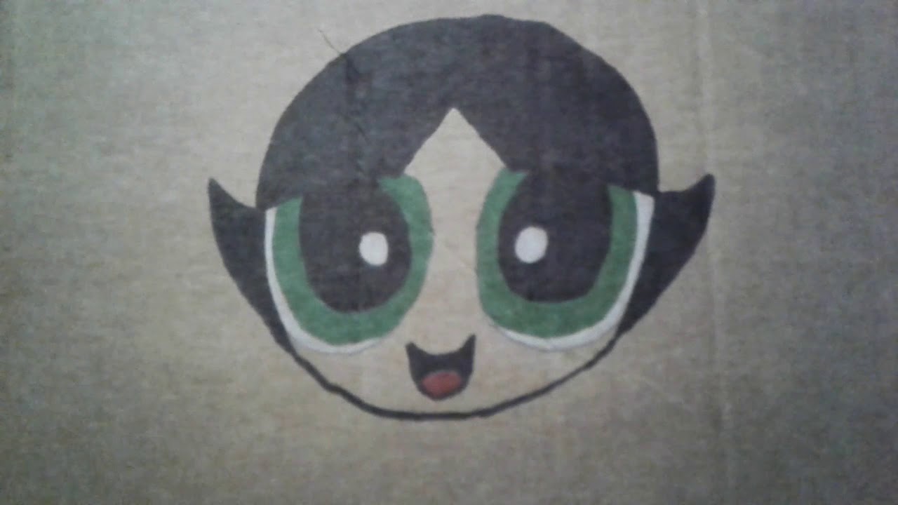 Cardboard Drawing Of Buttercup - YouTube