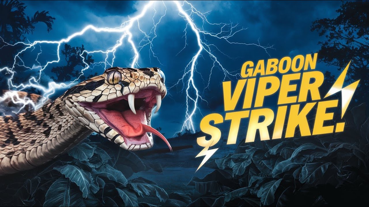 The Lightning Fast Strike of the Gaboon Viper - YouTube