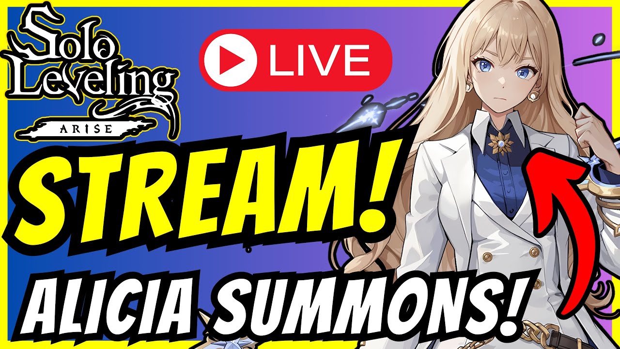 🔴 LIVE! GIVING OUT CODES! ALICIA SUMMONS! [Solo Leveling: Arise ...