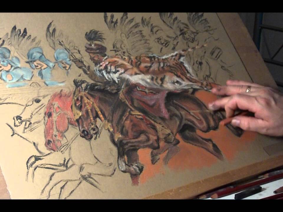 Fast drawing - Polish Winged Hussars at the Battle of Kircholm in soft ...