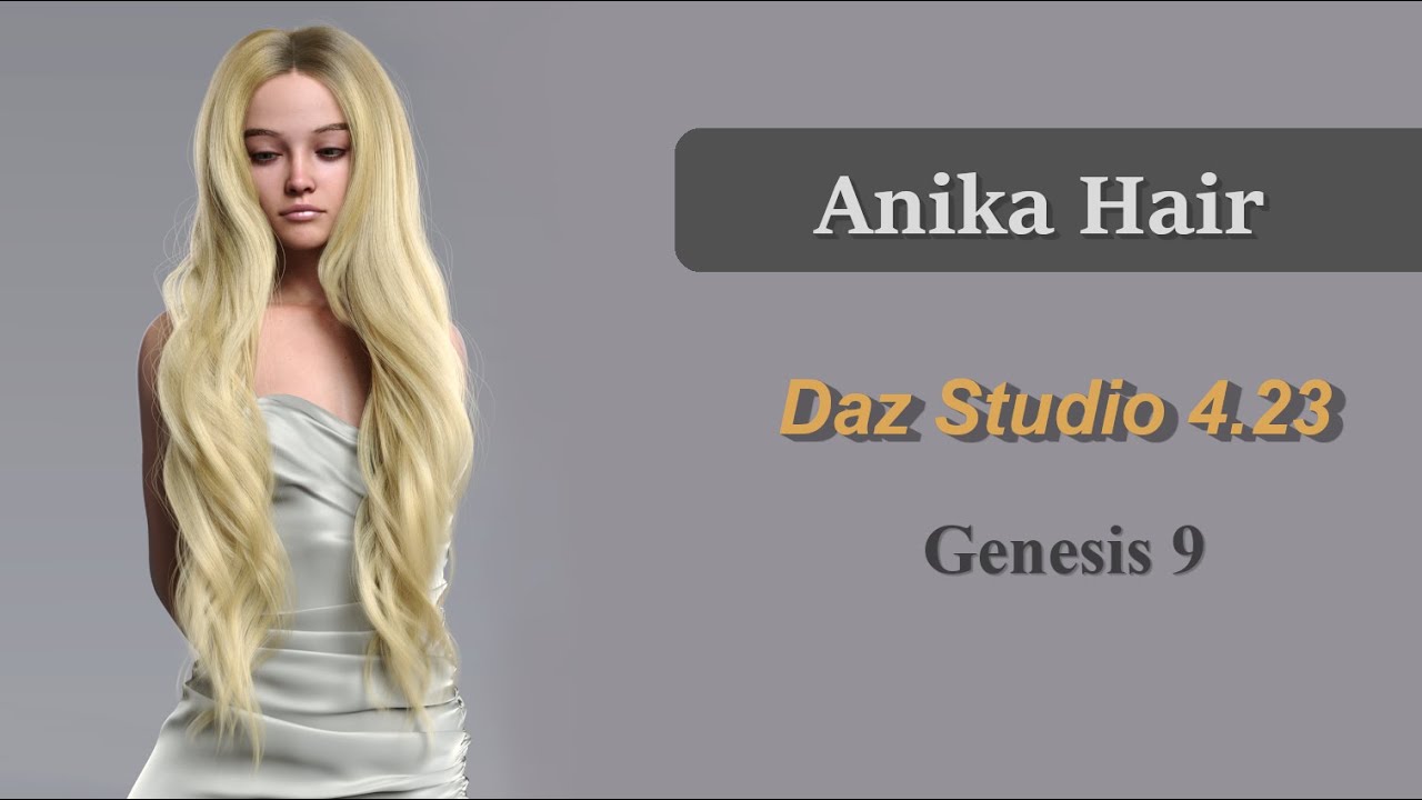 Posing & Simulation Quickstart Guide - dForce Anika Hair for Genesis 9 | Daz Studio 4.23 - YouTube